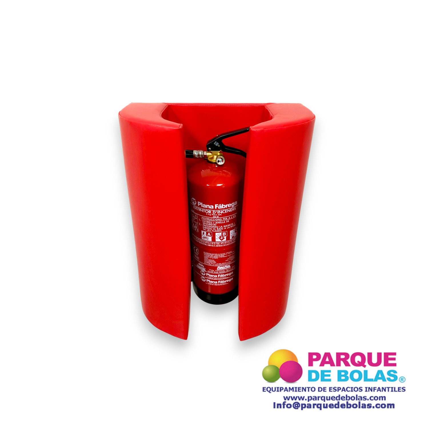 Protector para extintores 45x32x60 cm - Parquedebolas.com