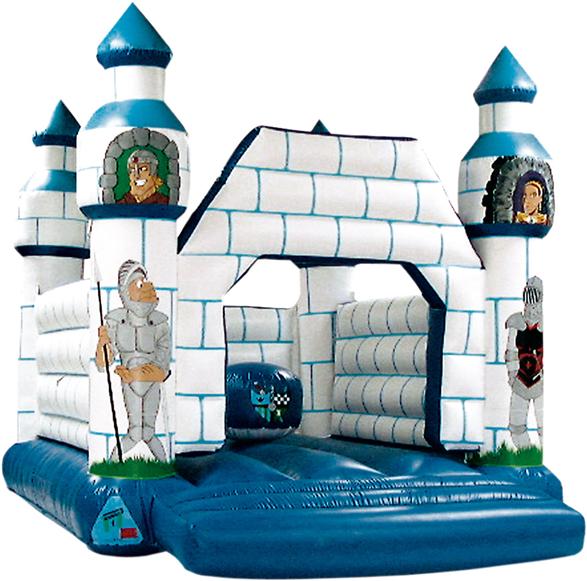 Castillo hinchable 5x5x4 m modelo El castillo encantado - Parquedebolas.com