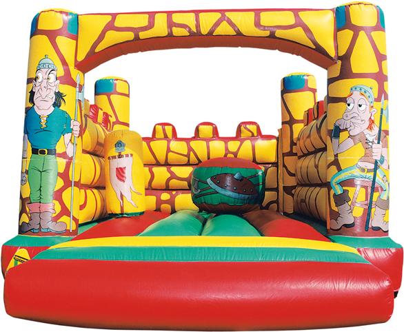 Castillo hinchable 5x5x4 m modelo Vikingos - Parquedebolas.com