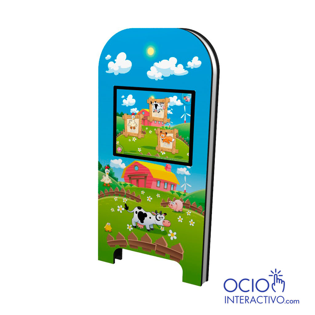Pared interactiva tematizada 1 pantalla. - Parquedebolas.com