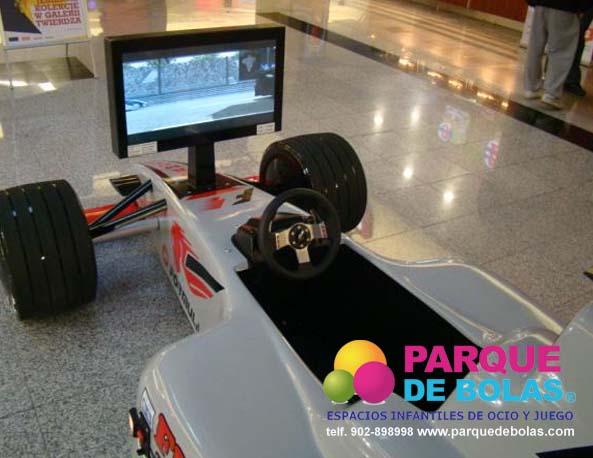 Simulador formula 1 - Parquedebolas.com