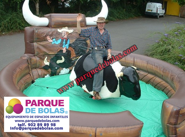 Toro mecanico ECONOMICO PROFESIONAL - Parquedebolas.com