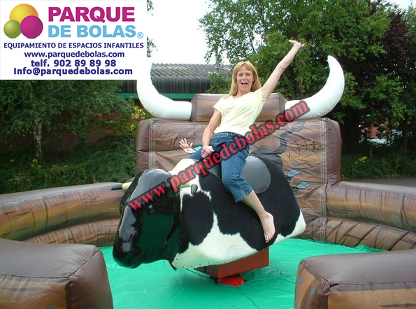 Toro mecanico ECONOMICO PROFESIONAL - Parquedebolas.com